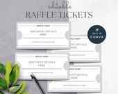Editable Raffle Ticket CANVA TEMPLATE Printable Prize Draw - Etsy