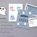 Adopt A Ghost Certificate and Sign, Printable Party Favour, Halloween ...