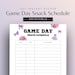 Cheerleading Game Day Signs, Snack Sign up Sheet, Cheer Mom Template ...