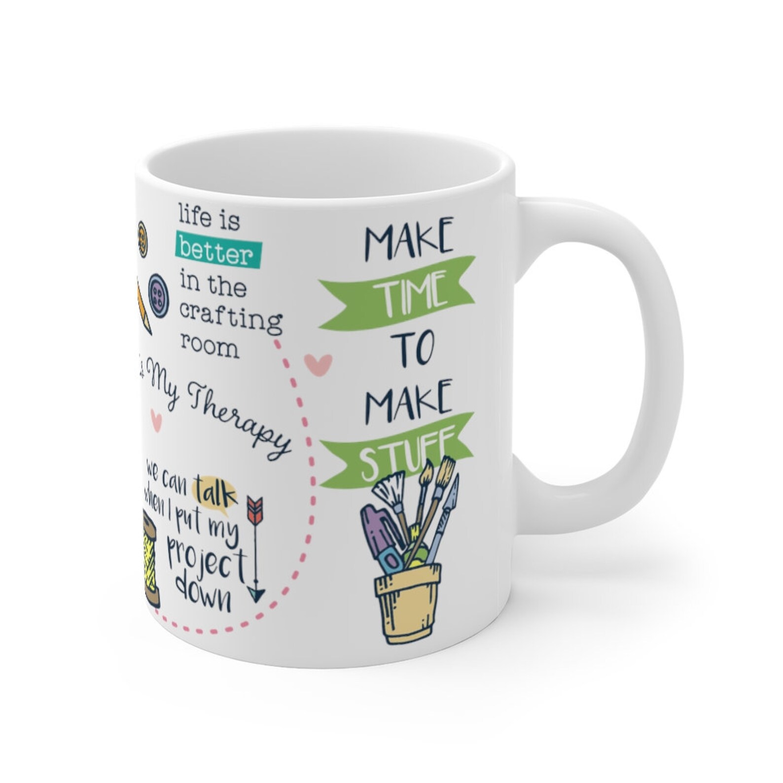 My Crafting Mug Personalized Craft Lovers Mug Crafting Gift | Etsy