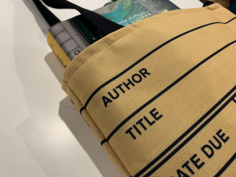 Library Card Tote Bag Book Lover Gift Book Club Gift | Etsy