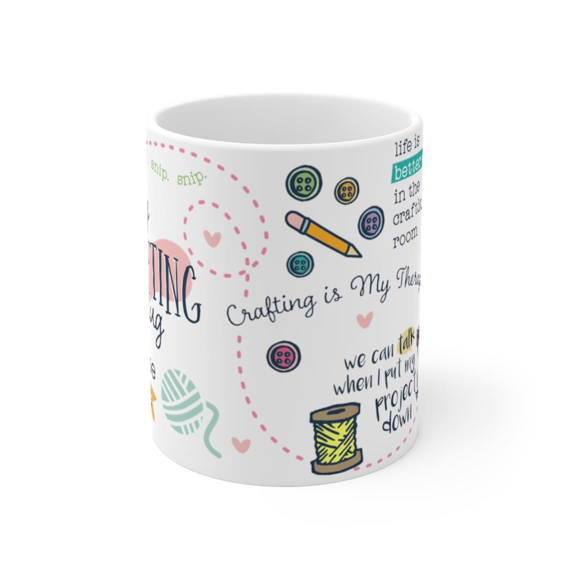 My Crafting Mug Personalized Craft Lovers Mug Crafting Gift - Etsy