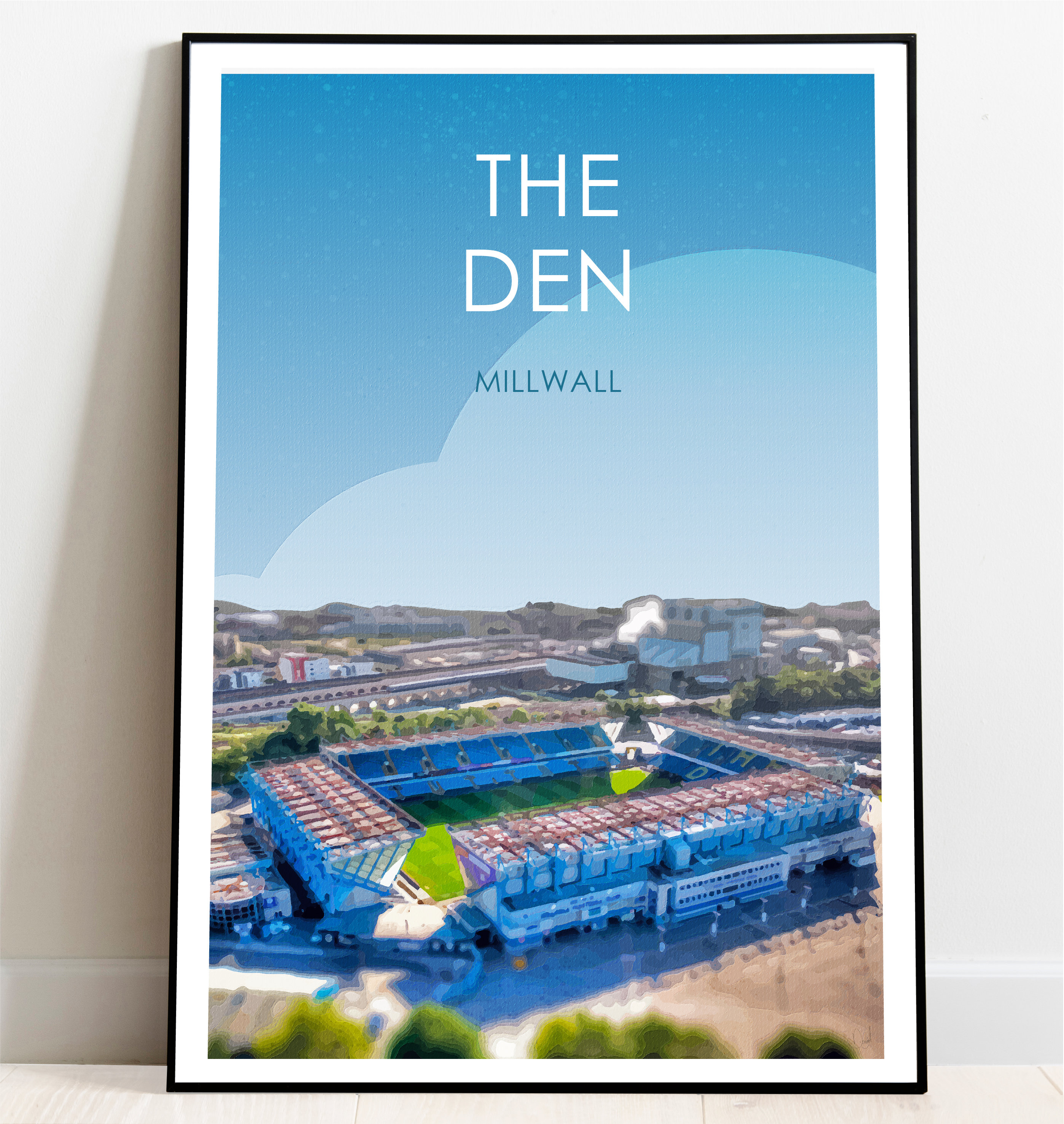 Millwall Retro Art Print / the Den Art Print / Millwall Print - Etsy