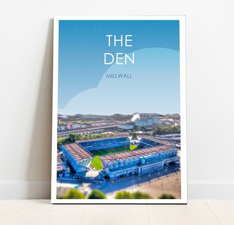 Millwall Retro Art Print / the Den Art Print / Millwall Print - Etsy