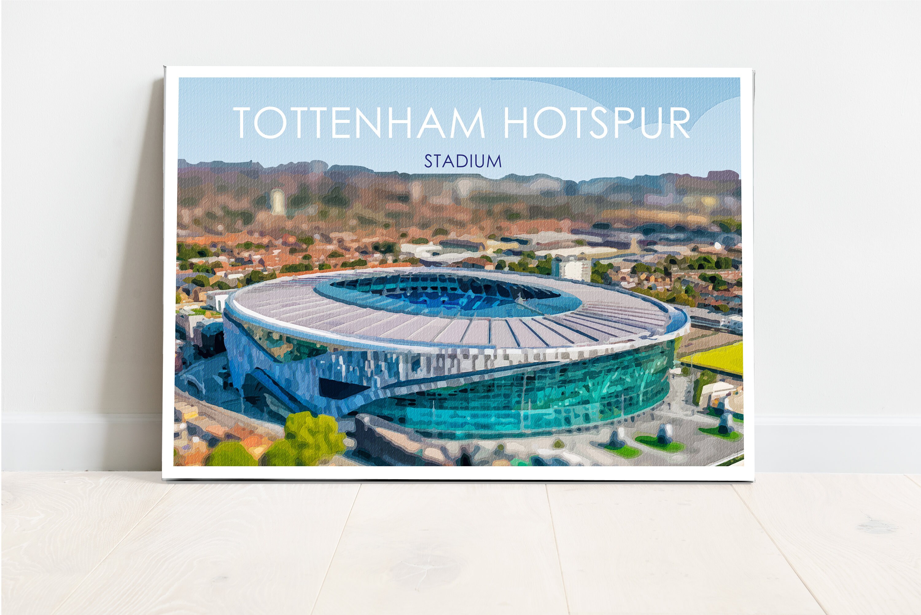 Tottenham Hotspur Retro Art Print / Hotspur Stadium Art Print - Etsy