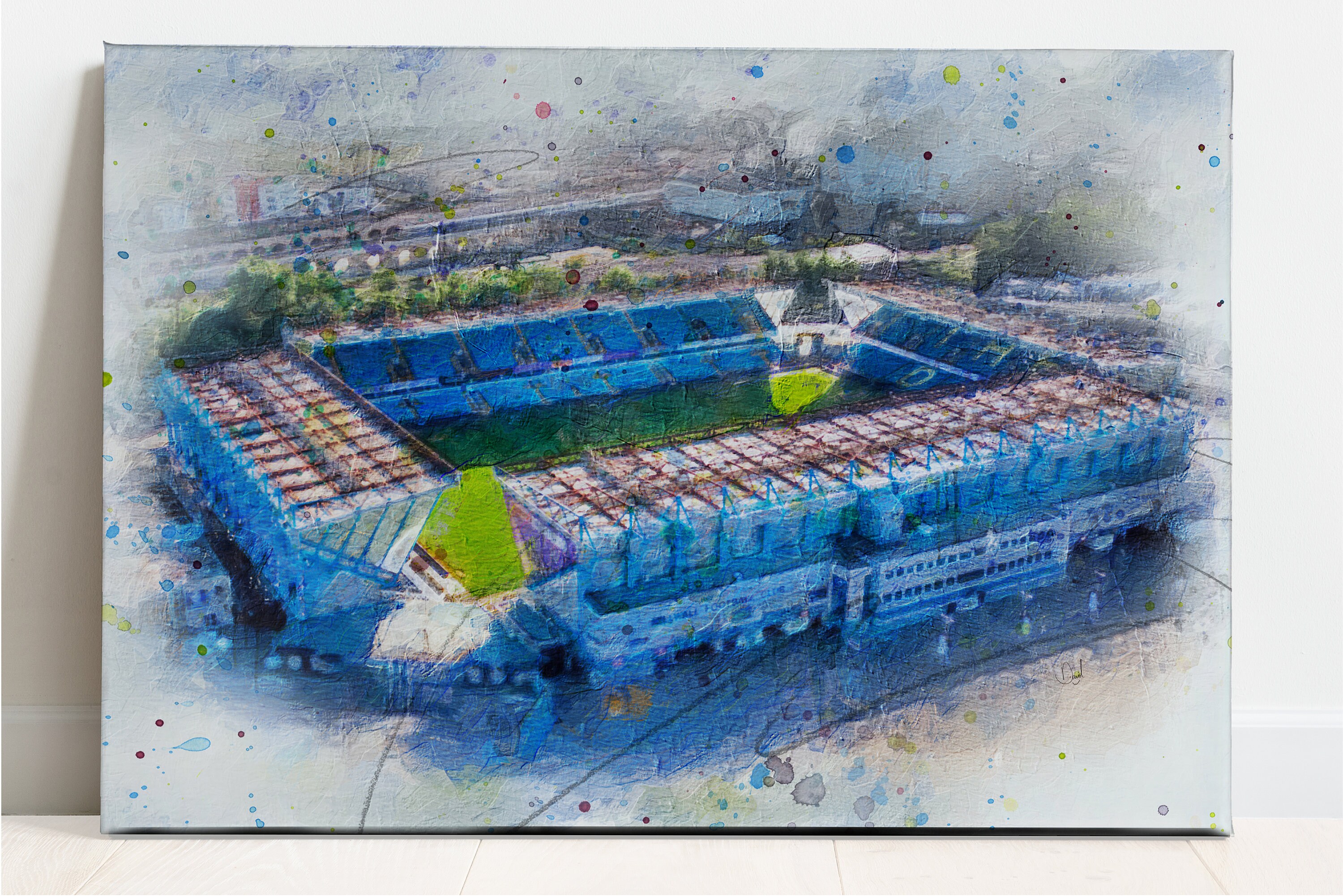 Millwall Oil Painting Print / the New Den Art Print / Art Print ...