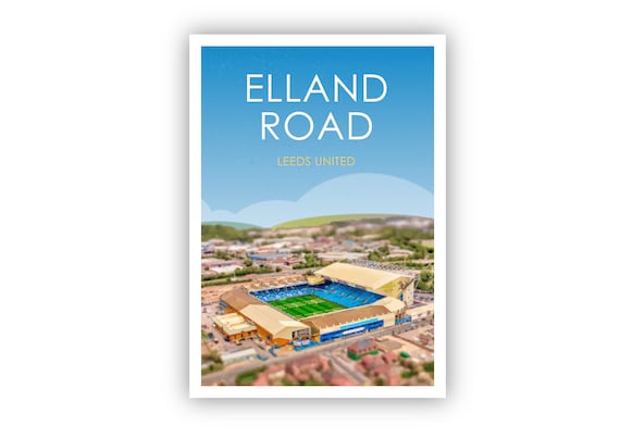 Retro Leeds United Art Print / Elland Road Art Print / Leeds - Etsy