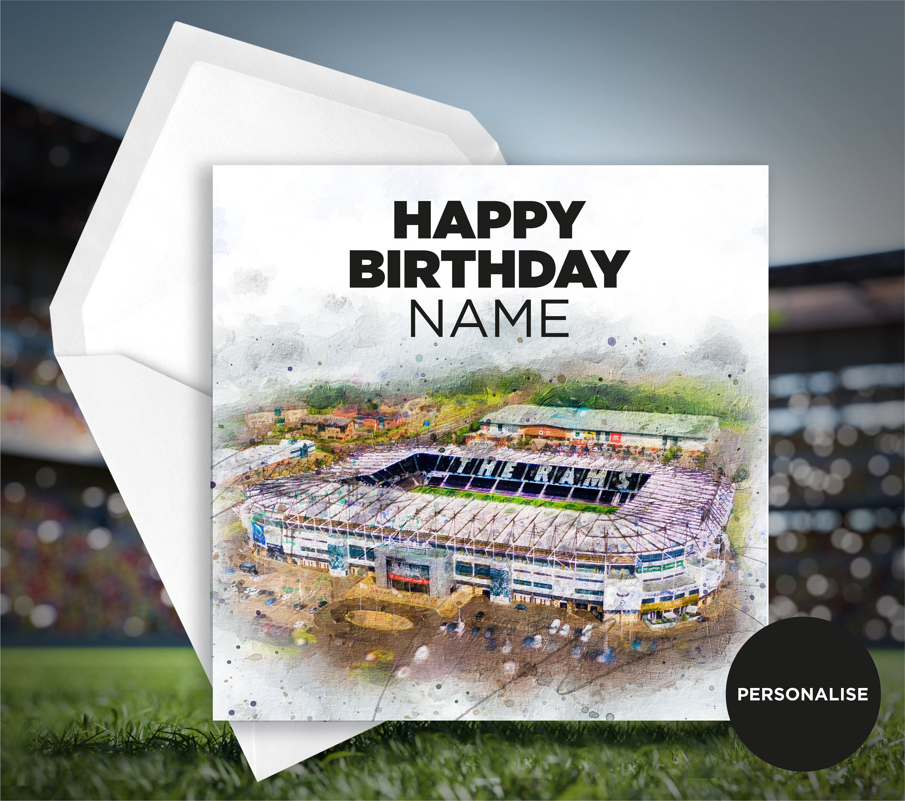 Derby County Birthday Card - Pride Park - Personalised Birthday Card ...