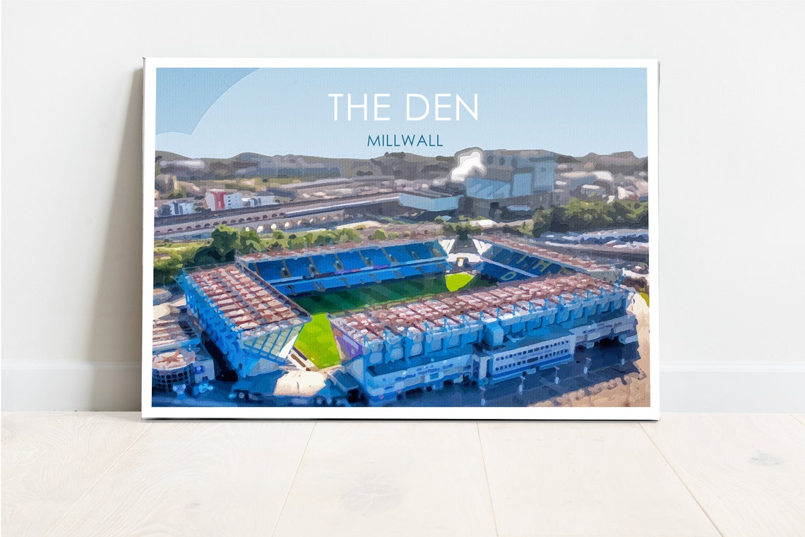 Millwall Retro Art Print / the Den Art Print / Millwall Print - Etsy