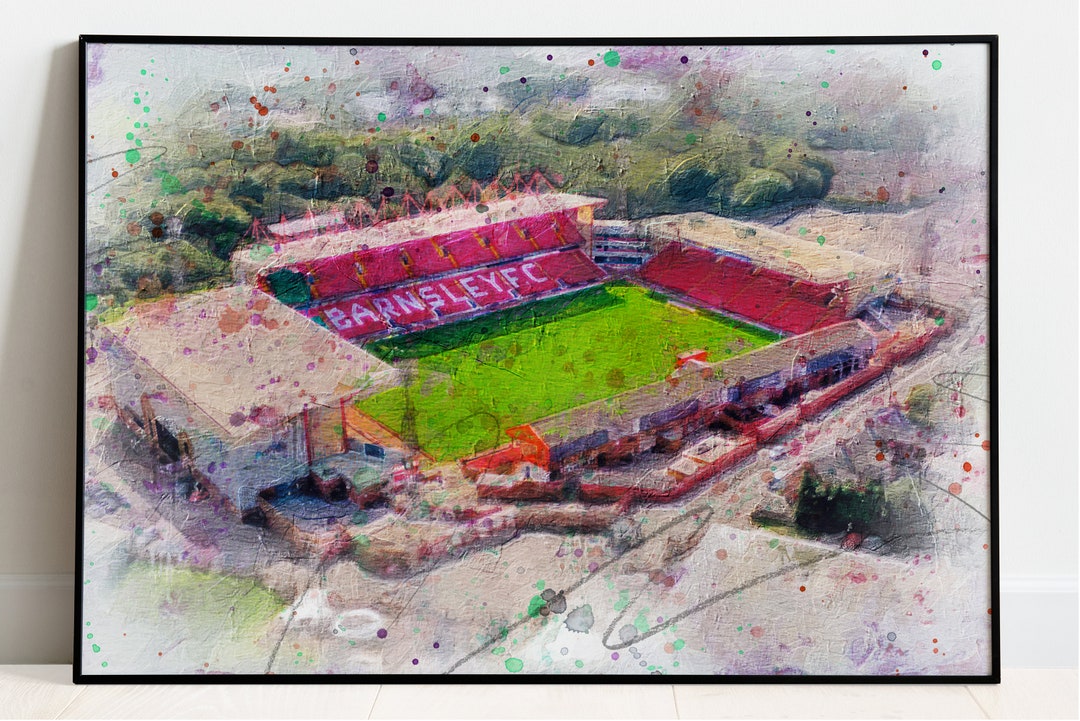 Barnsley Oil Painting Print / Oakwell Art Print / Art Print / Football ...