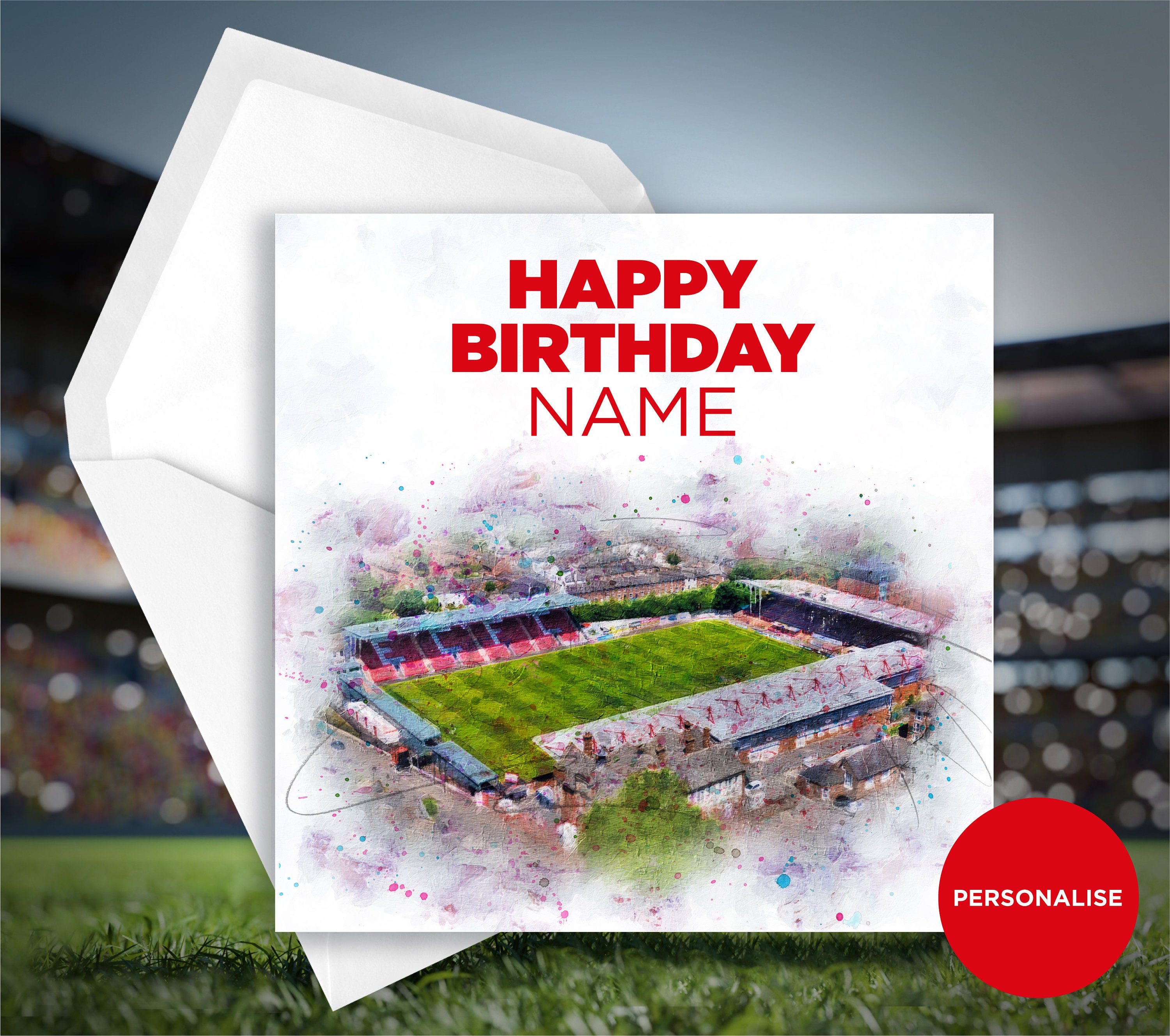 Exeter City Birthday Card - St James Park - Personalised Birthday Card ...