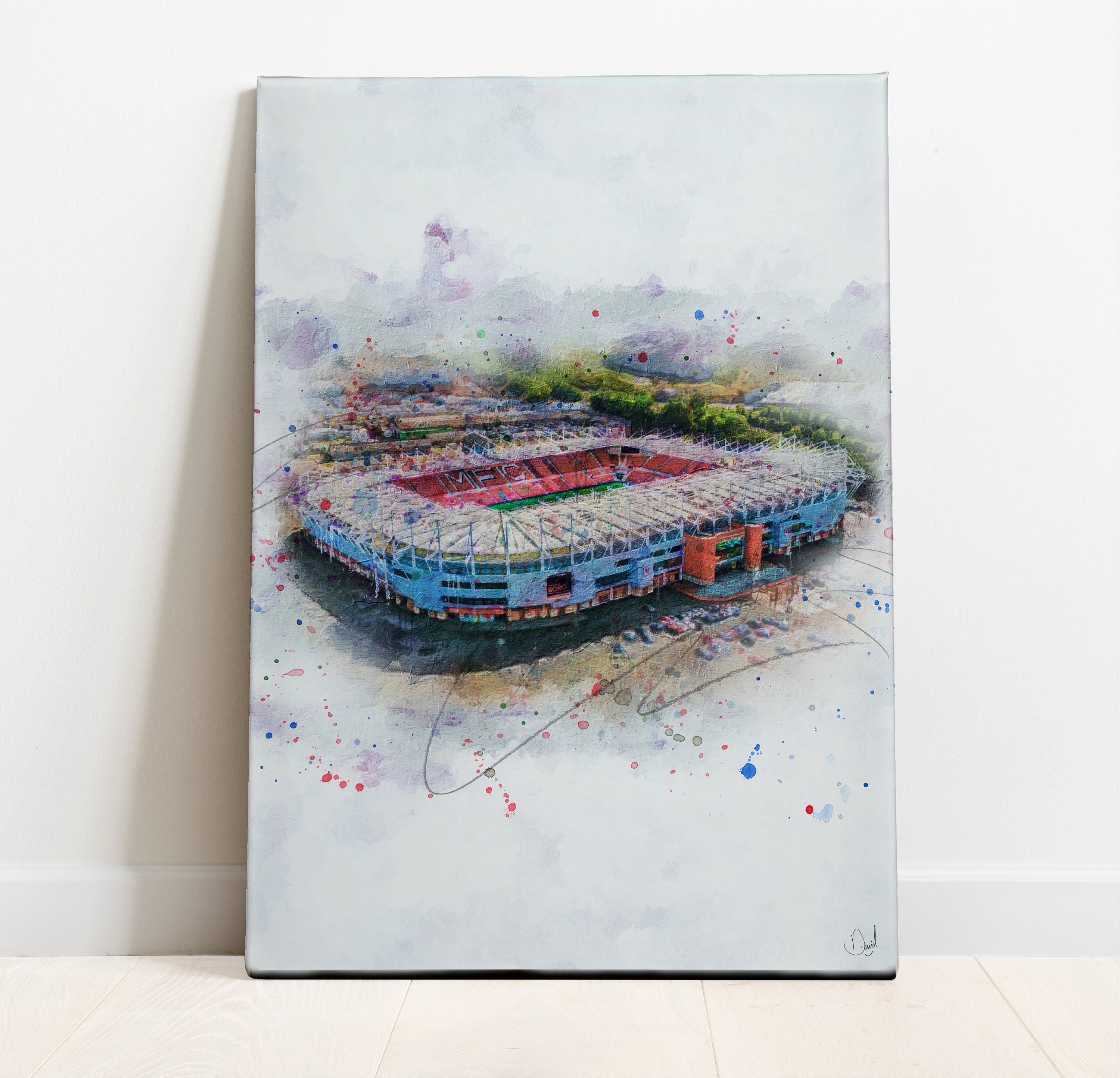 Middlesbrough Oil Painting Print / Riverside Stadium Art Print - Etsy UK