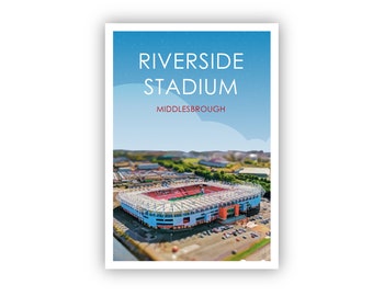 Middlesbrough Football Club - Riverside Stadium Art Print - Etsy UK
