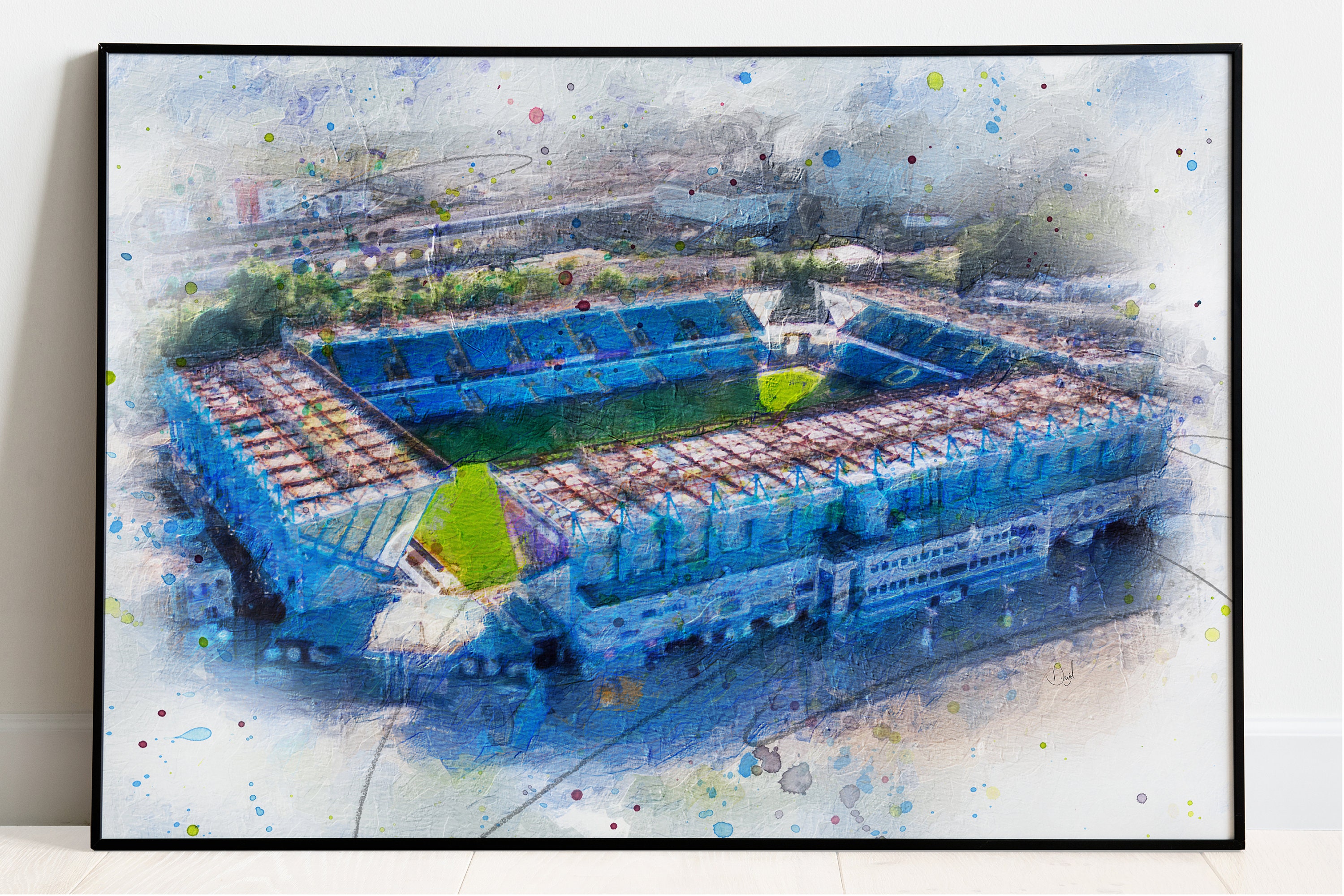 Millwall Oil Painting Print / the New Den Art Print / Art Print ...