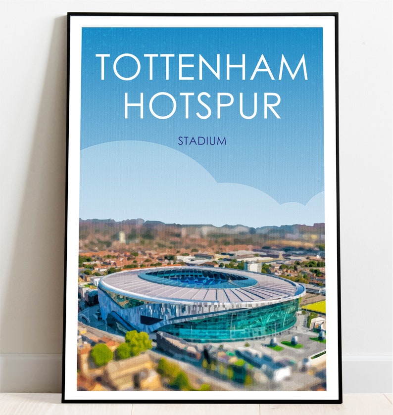 Tottenham Hotspur Retro Art Print / Hotspur Stadium Art Print - Etsy
