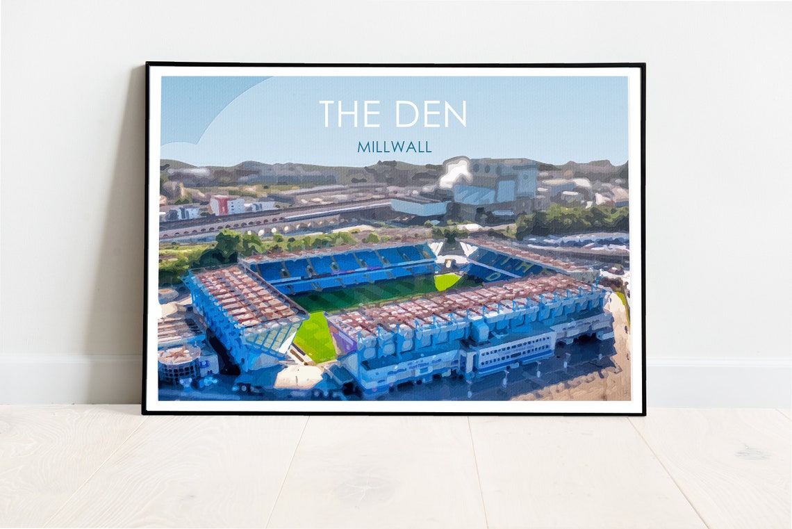 Millwall Retro Art Print / the Den Art Print / Millwall Print - Etsy