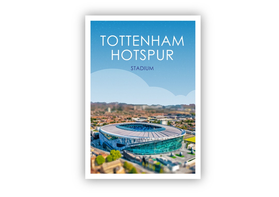 Tottenham Hotspur Retro Art Print / Hotspur Stadium Art Print ...