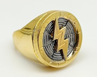 Silver Flash Ring | Etsy