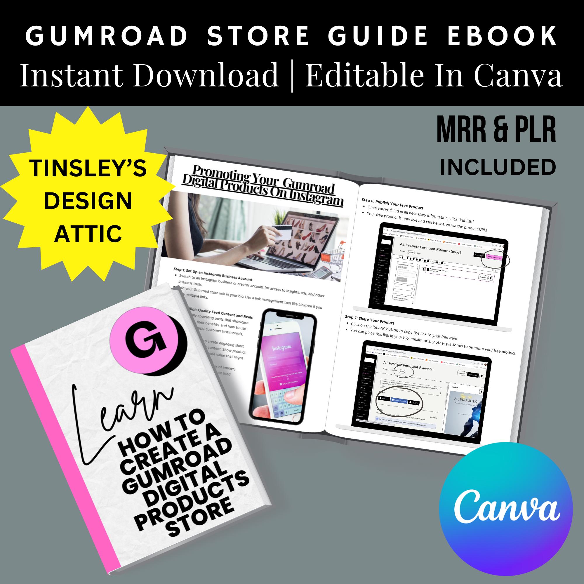 Gumroad Store Guide | MRR & PLR | Setup Gumroad Store Account ...