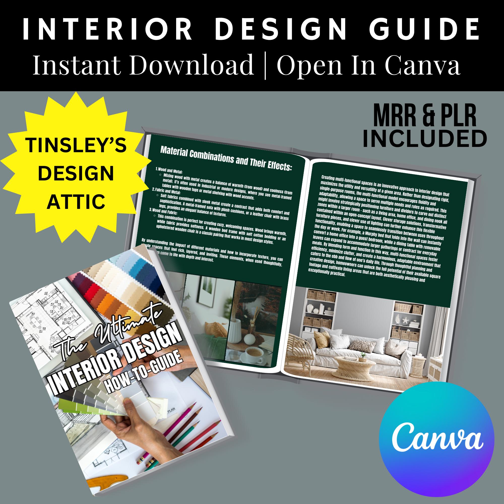 Interior Design How to Guide | MRR & PLR | Master Resell Rights | 2025 ...