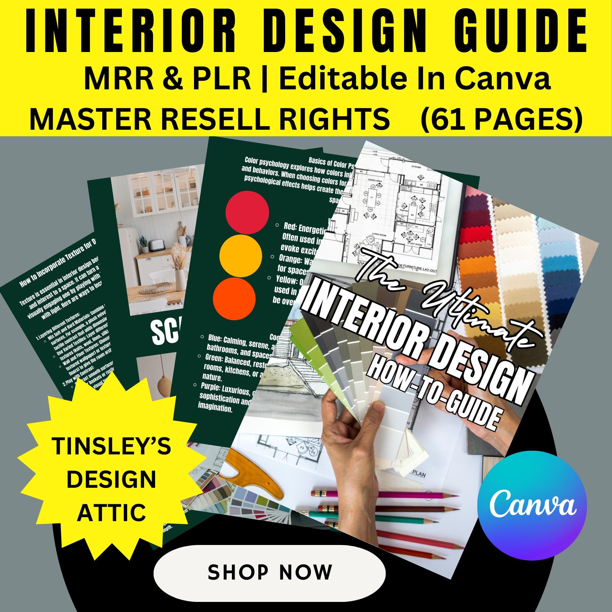 Interior Design How to Guide | MRR & PLR | Master Resell Rights | 2025 ...