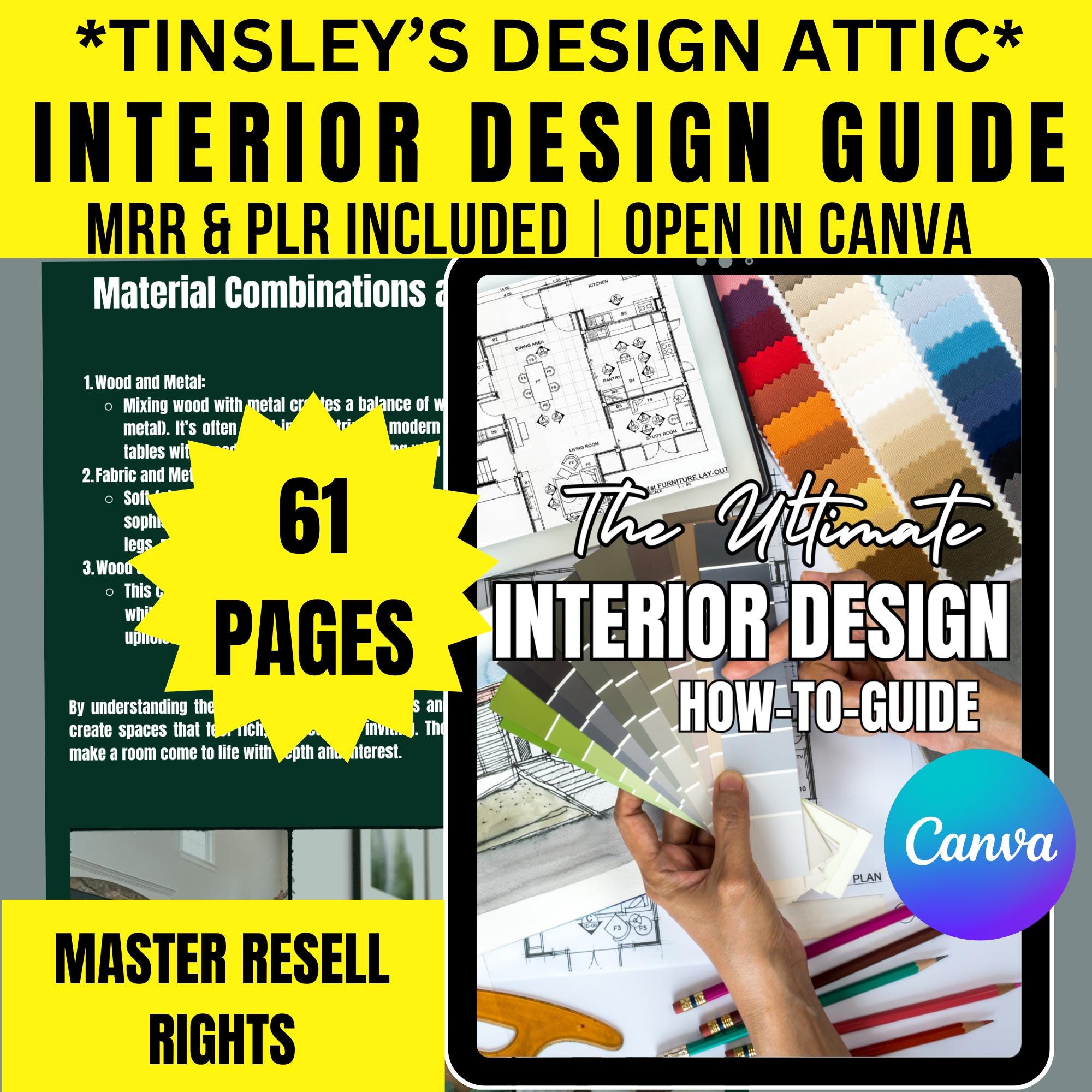 Interior Design How to Guide | MRR & PLR | Master Resell Rights | 2025 ...
