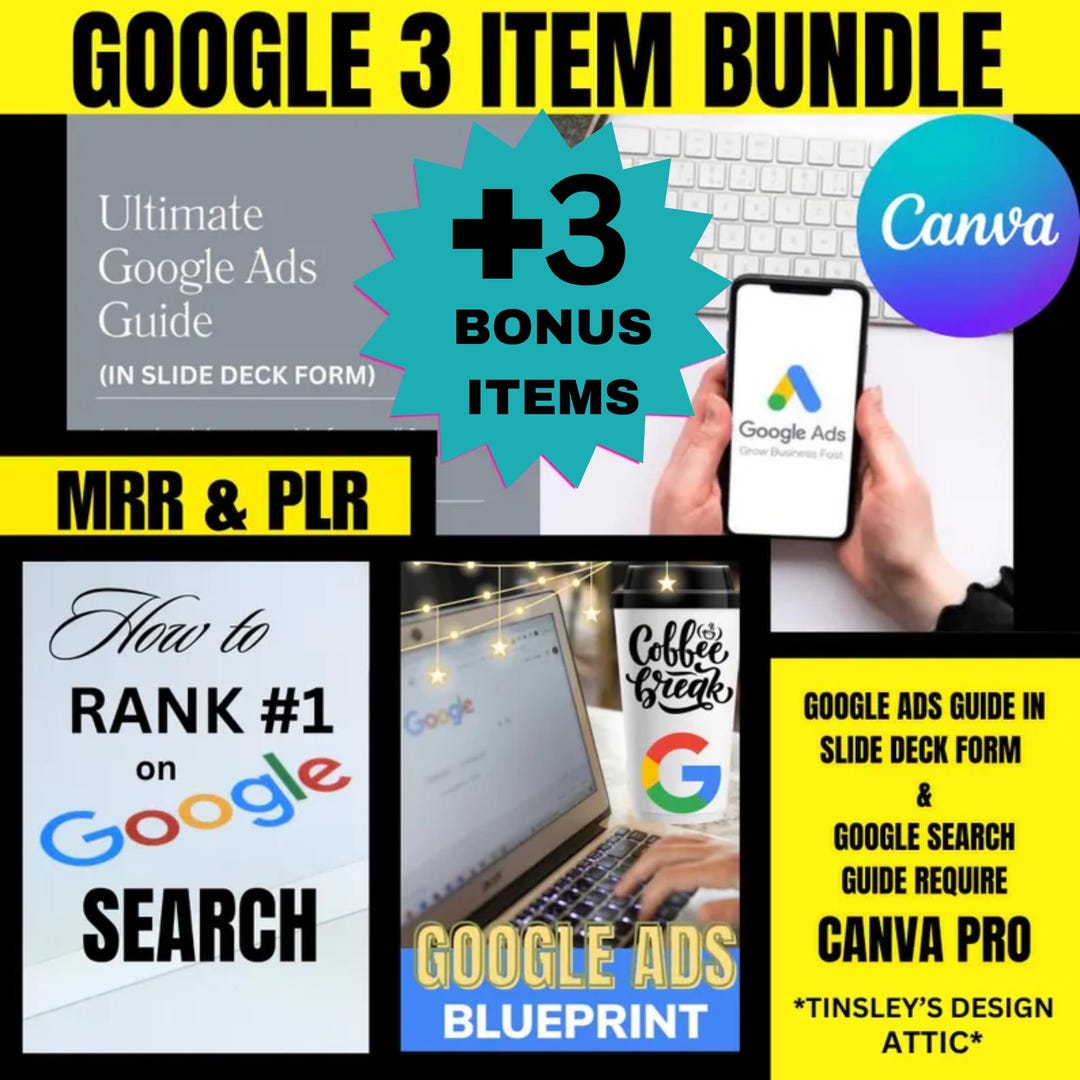 Google Bundle | 3 Items | Rank #1 on Google Search Ebook + Google Ads ...