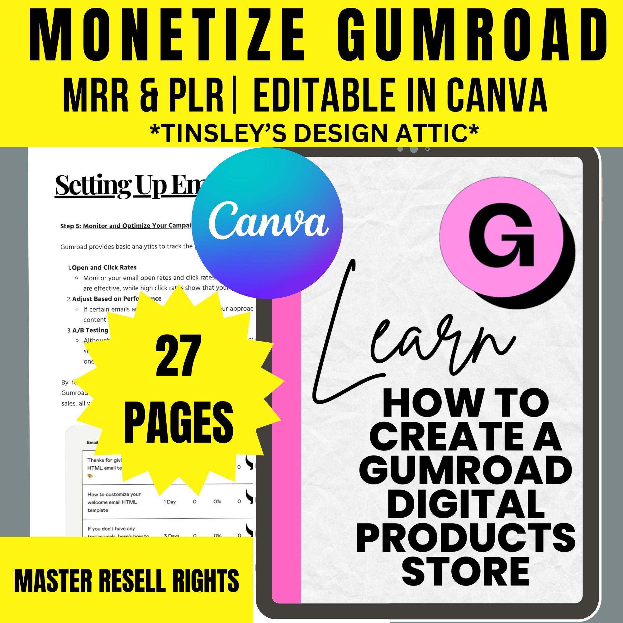 Gumroad Store Guide | MRR & PLR | Setup Gumroad Store Account ...