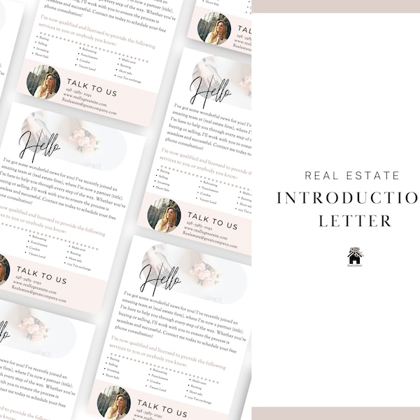 Email Introduction Real Estate Template - Etsy