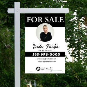 Modern for Sale Sign Template, Real Estate Yard Sign Template, Canva ...