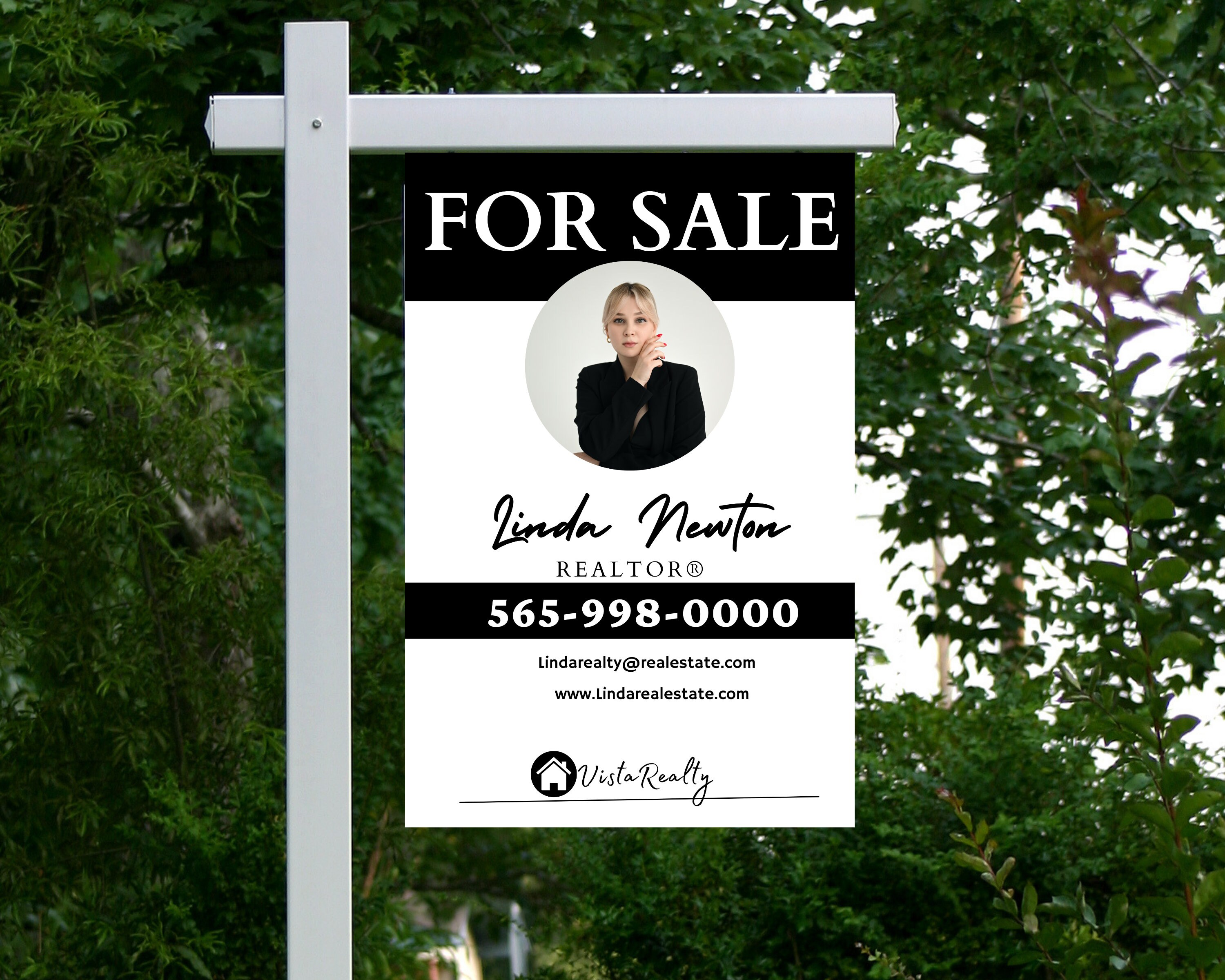 Modern for Sale Sign Template, Real Estate Yard Sign Template, Canva ...