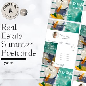 Realtor Summer Postcard Real Estate Summer Marketing - Etsy