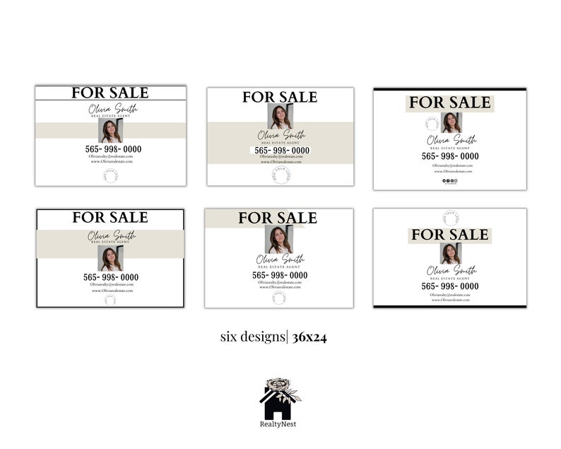 For Sale Sign 36x24 Real Estate for Sale Sign Bundle Real - Etsy