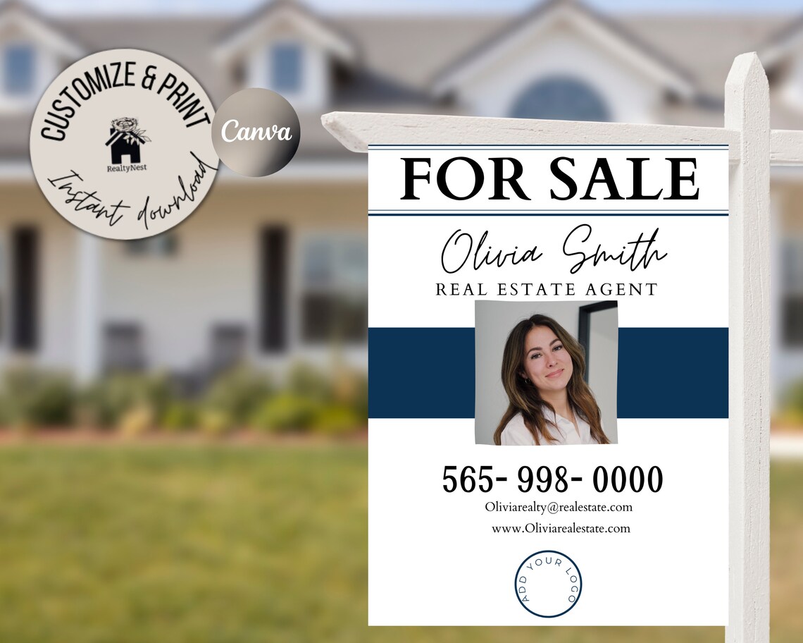 Luxury Real Estate Sign for Sale Sign 18x24 Real Estate for - Etsy