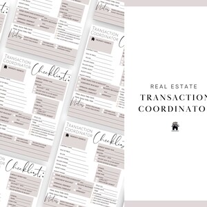 Transaction Coordinator Checklist Canva Template Instant Download ...