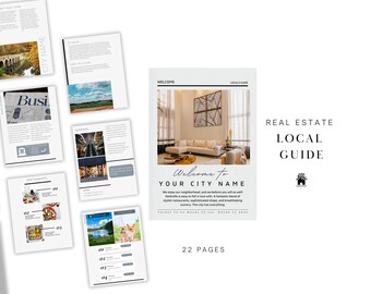 Real Estate Local Guide Template, Welcome Guide, City Guide Flyer ...