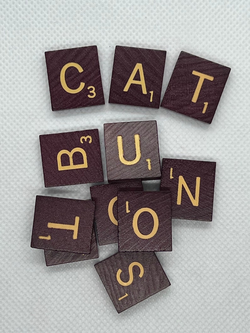 Red Scrabble Tiles - Etsy