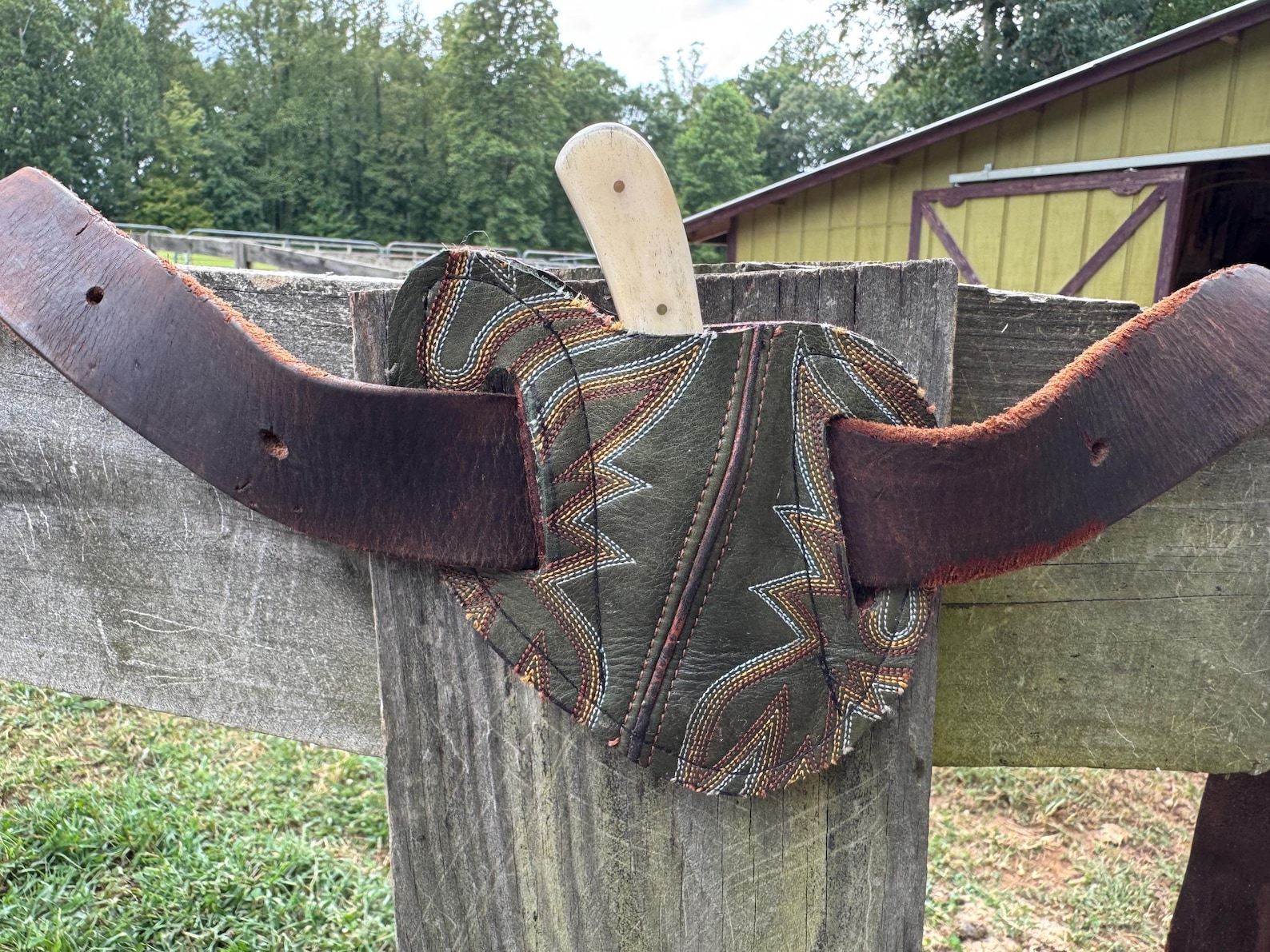 Repurposed Cowboy Boot Into a Knife Sheath With Knife - Etsy