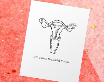 Funny Ovary Card - Etsy
