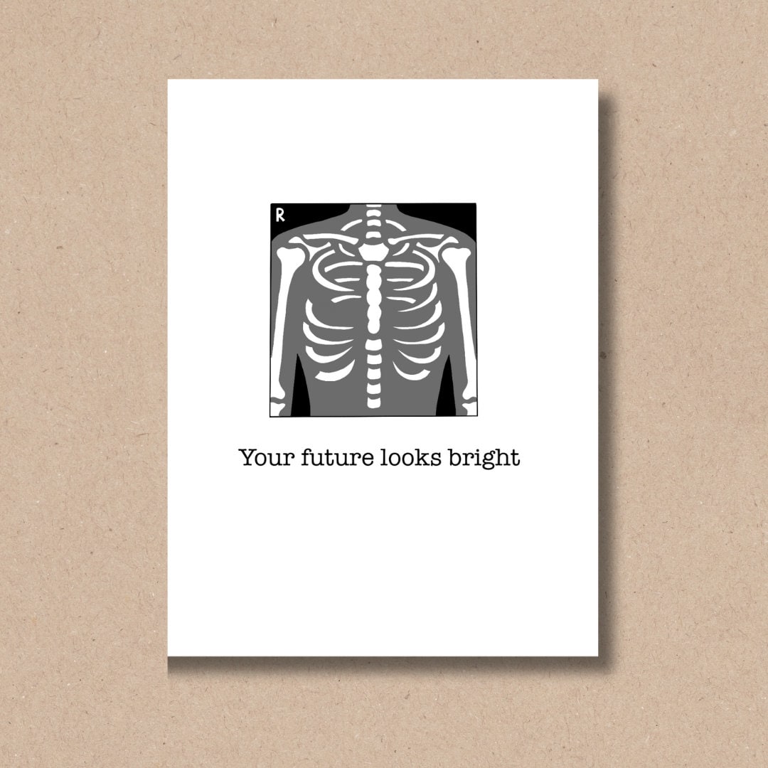 Xray Graduation, Goodbye Card | Your Future is Bright |funny Anatomy ...
