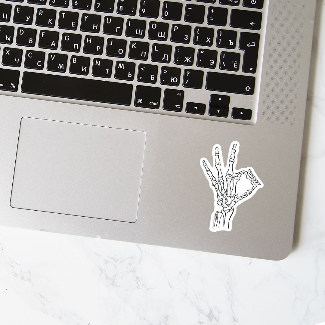 Okay Sign Anatomy Sticker | Waterproof & Scratchproof - Etsy