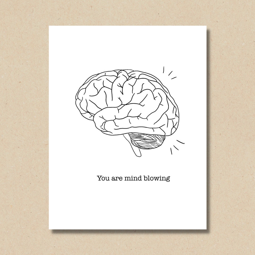 You Are Mind Blowing Anatomy Card | Birthday, Graduation, Thank You ...