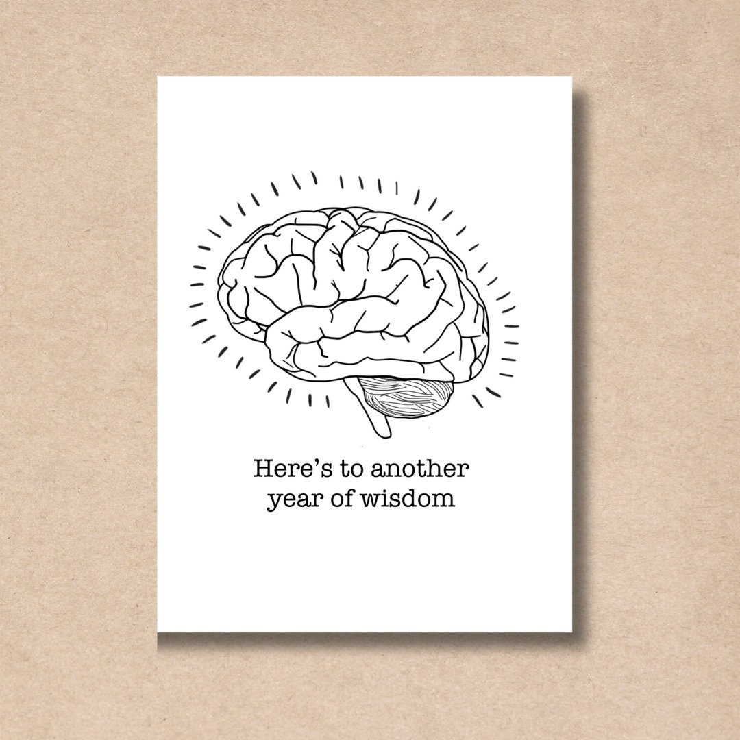 Brain Pun Card, Medical Card | Funny Anatomy Card, Birthday, Friendship ...