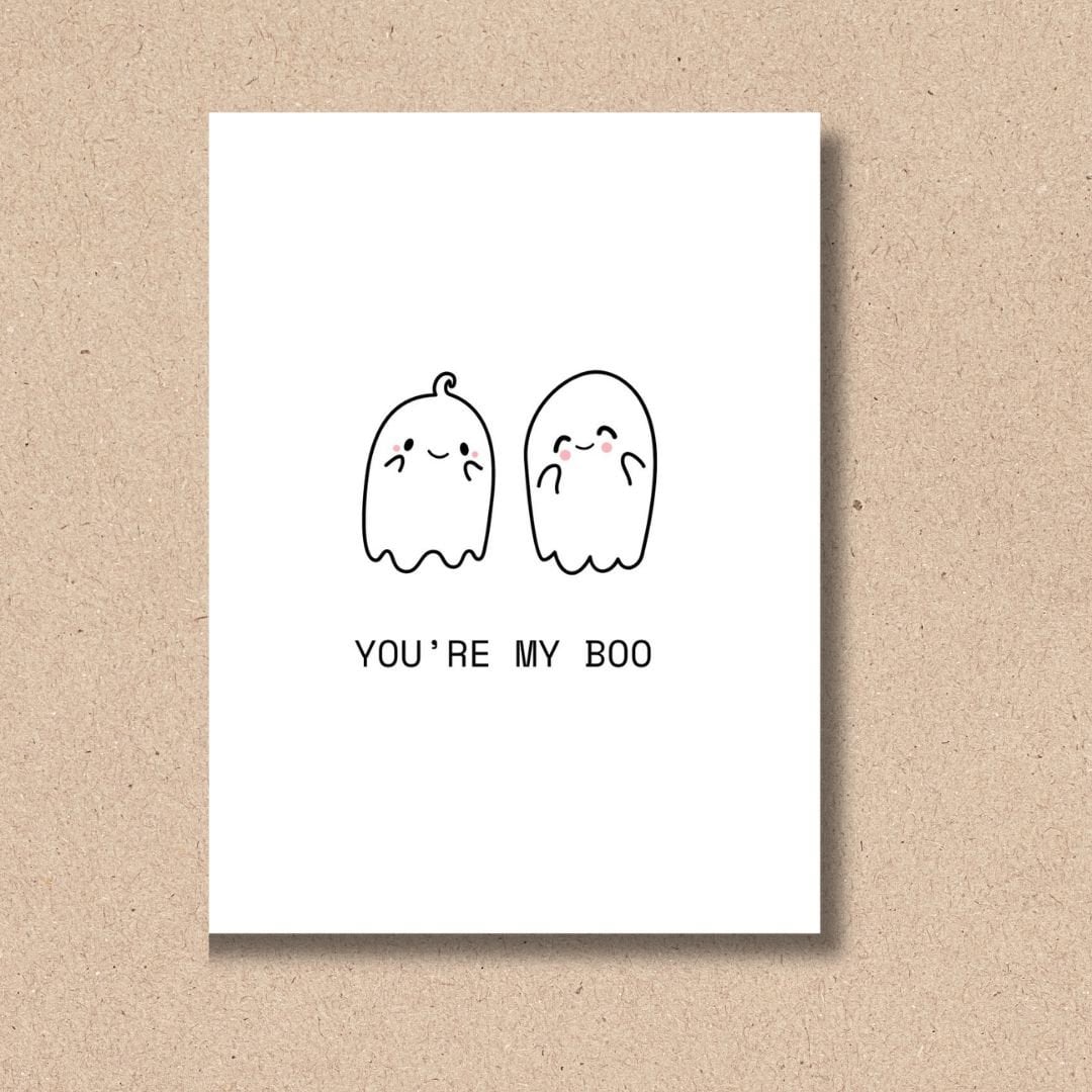 You're My Boo Card Friendship, Birthday, Anniversary Card Halloween ...