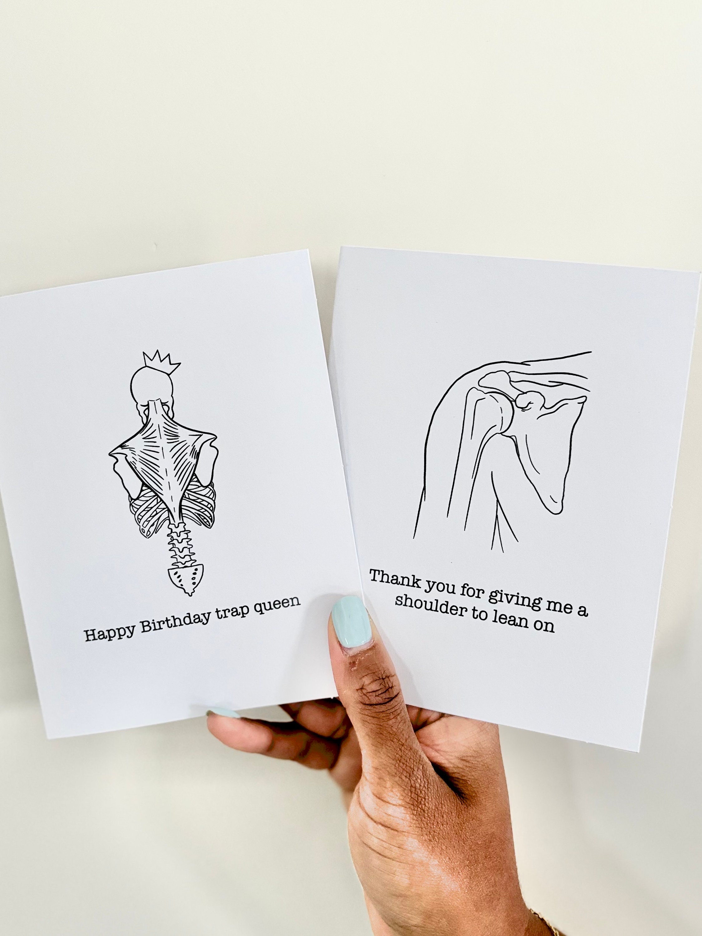 Shoulder to Lean on Anatomy Card | Thank You, Teacher, Boss ...