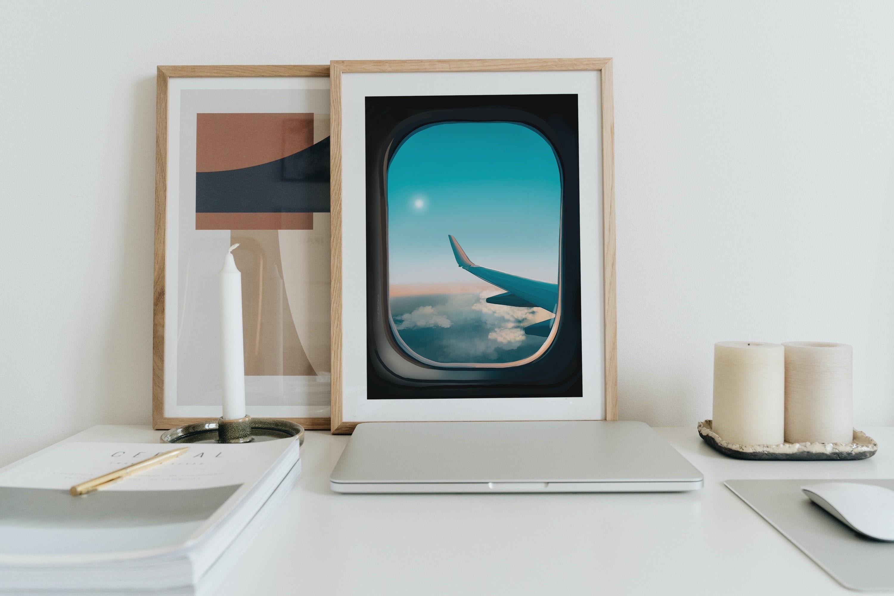 Airplane Window Sunset Digital Download, Art Print, Travel Poster, Home ...