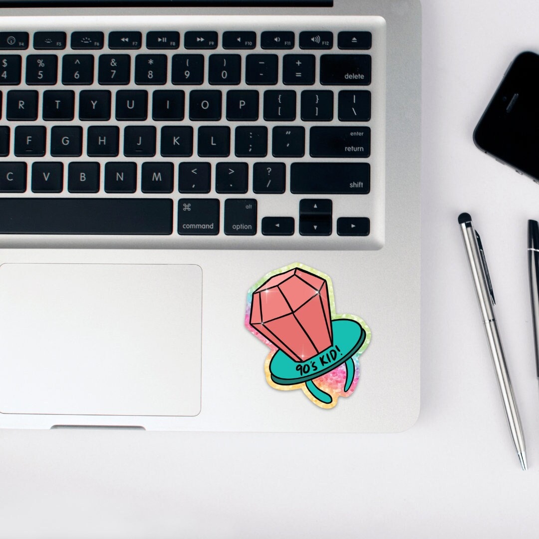 90's Kid Ring Pop Sticker | Glitter Waterproof Scratchproof Sticker - Etsy
