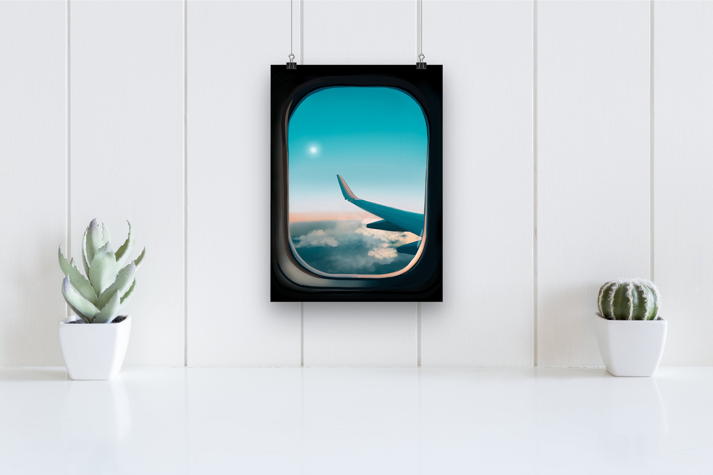 Airplane Window Sunset Digital Download, Art Print, Travel Poster, Home ...
