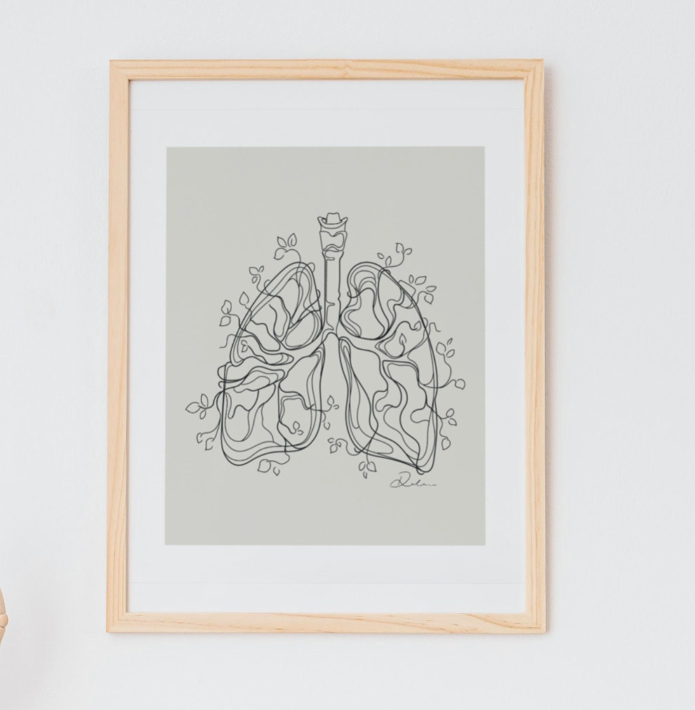 Medical Art, Anatomy Art Print | Human Heart, Brain, Spine, Lungs ...