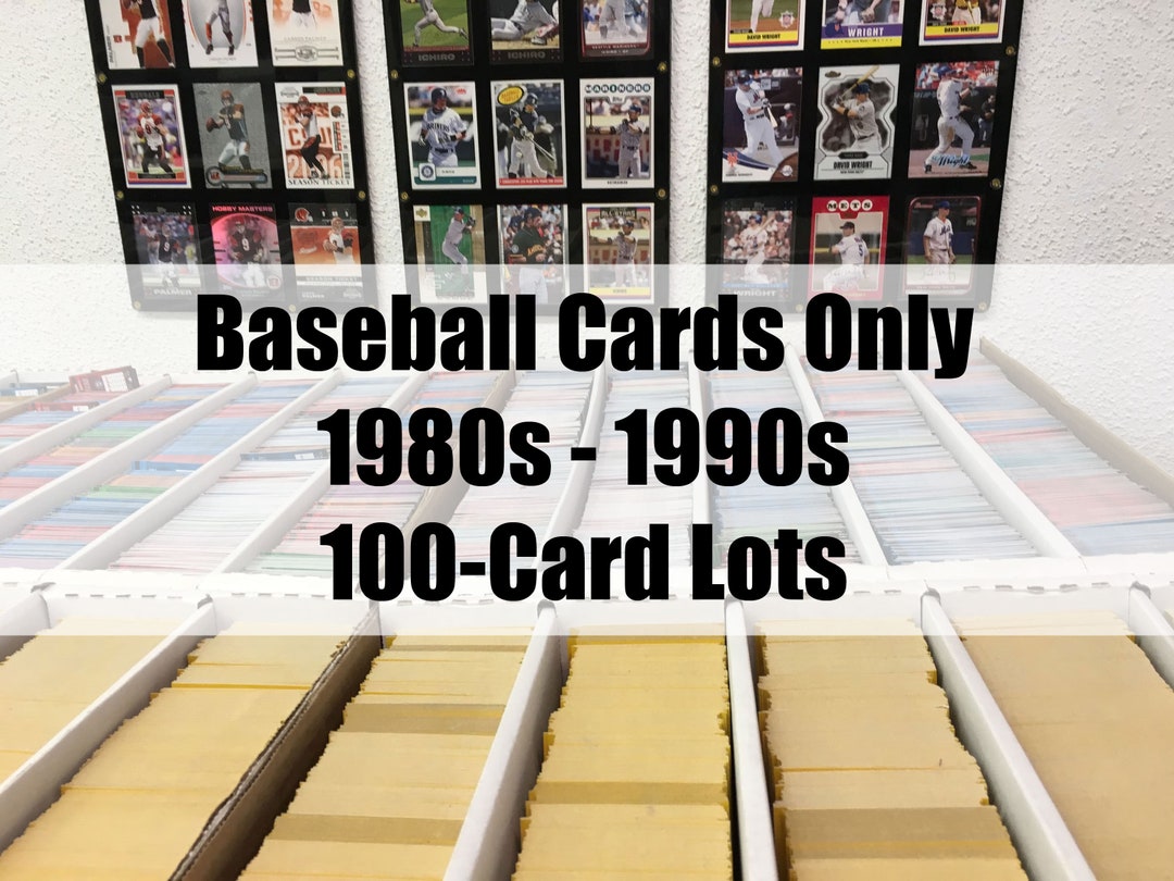 Baseball Card Mystery Hot Pack/re-pack Lot - 100 Cards From 1980s and ...